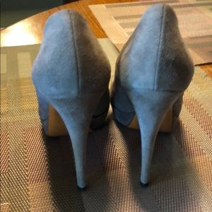 Gucci | Shoes | Gucci Grey Suede Heels | Poshmark